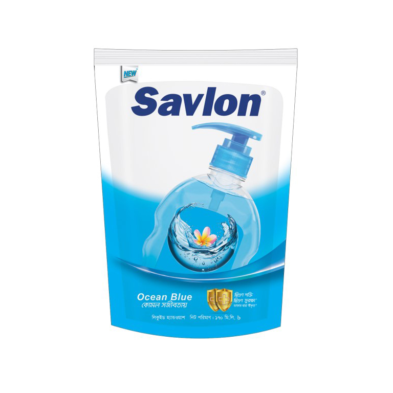 Savlon Handwash Ocean Blue 170ml Pouch