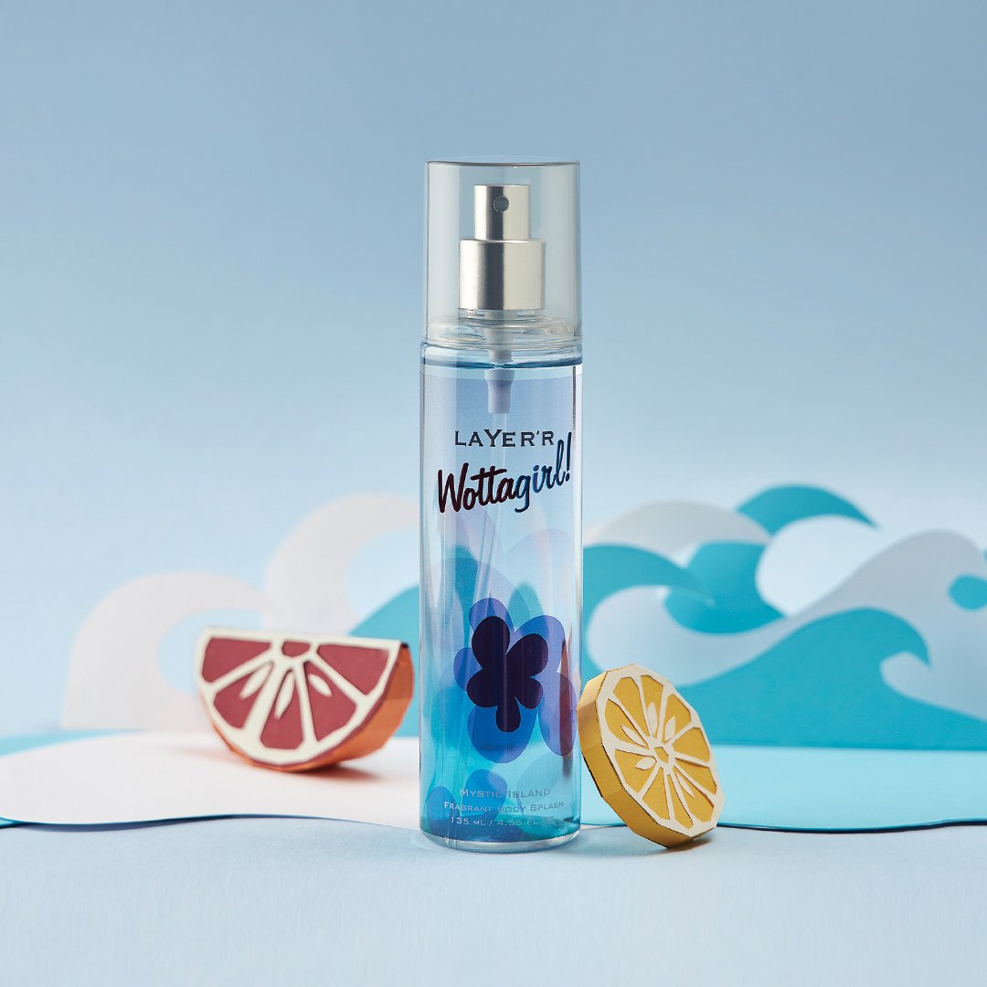 Layer'r Shot Wottagirl Mystic Island Body mist for Women - 135 ml