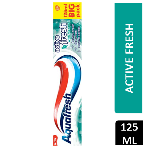 Aquafresh Active Fresh Toothpaste With Menthol Big pack