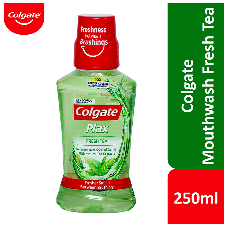 Colgate Maxfresh Plax Antibacterial Mouthwash Fresh Tea 250 ml