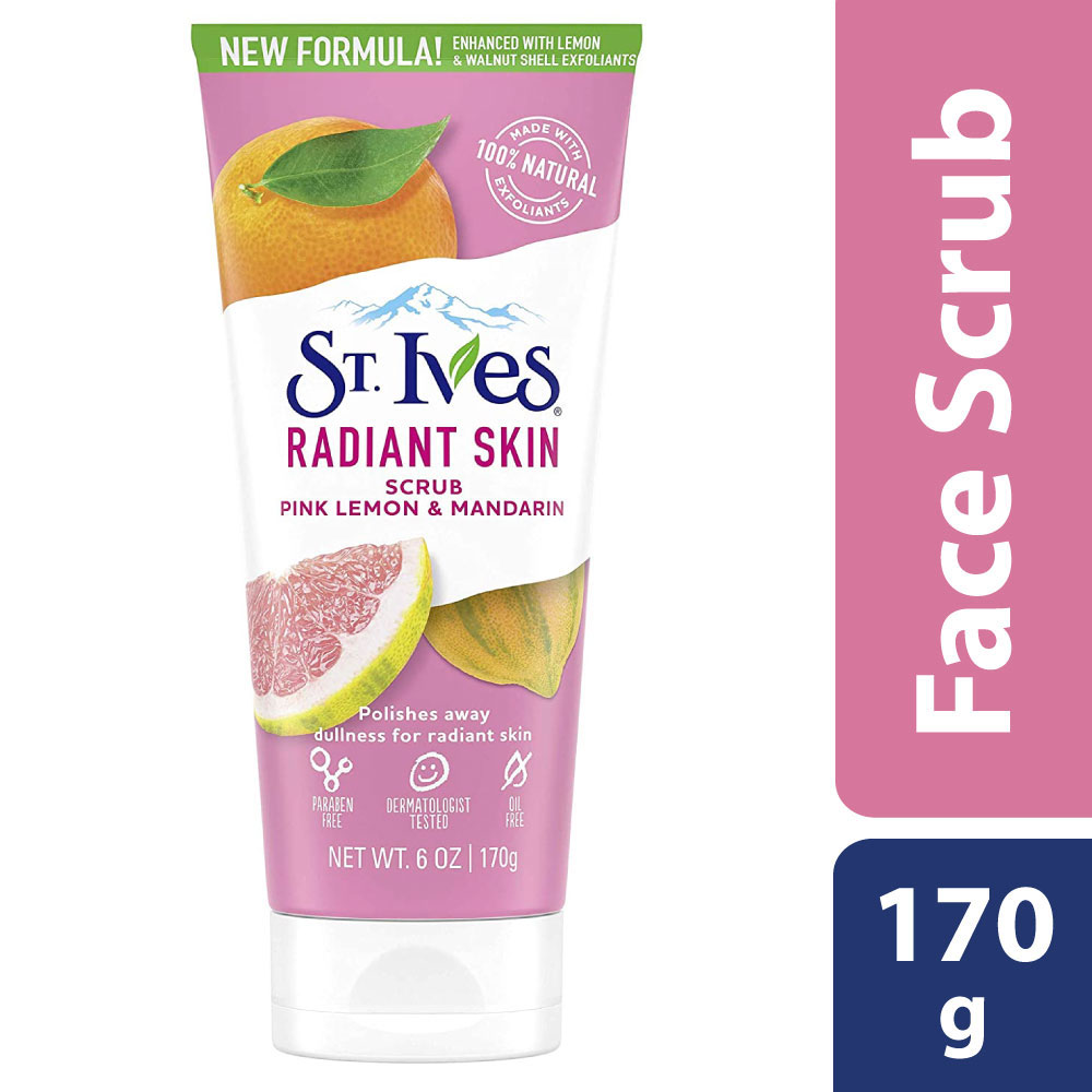 St. Ives Radiant Skin Face Scrub with Pink Lemon & Mandarin Orange