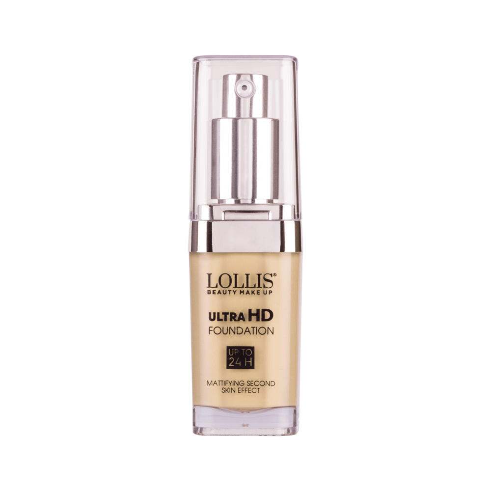 Lollis Ultra HD Foundation Up To 24H Mattifying Second Skin Effect 03