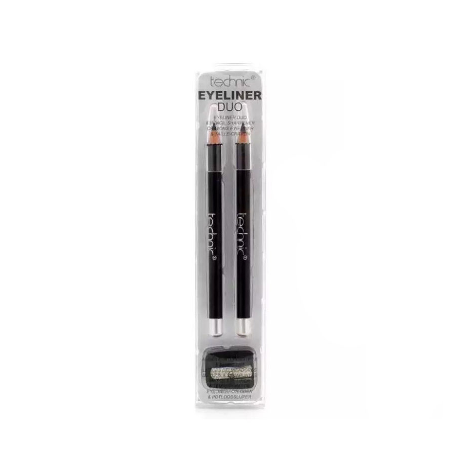 Technic Eyeliner Duo with Sharpner Black