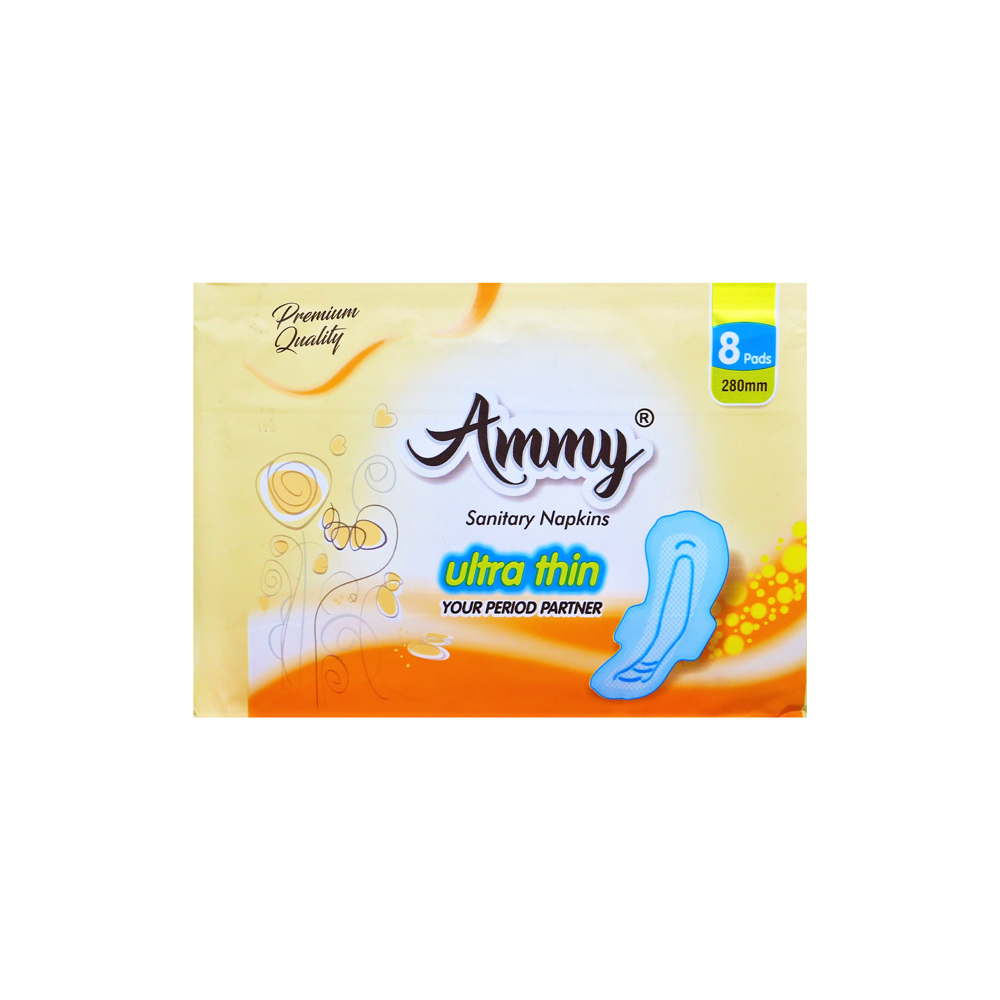 Ammy Ultra-Thin Sanitary Napkin – 8 Pads Pack