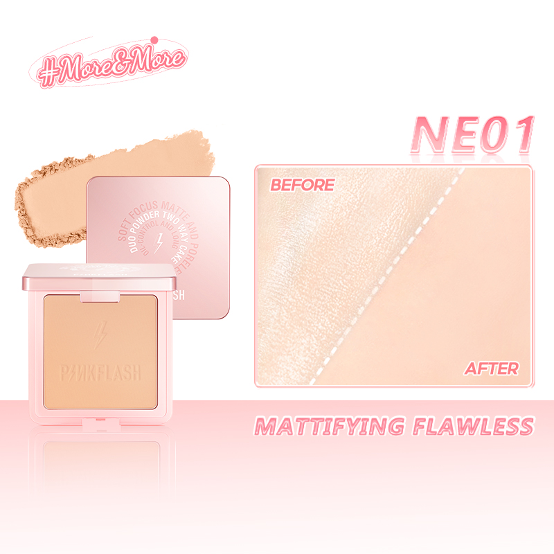 PINKFLASH Matte & Poreless Pressed Powder NE01 (PF-F17)