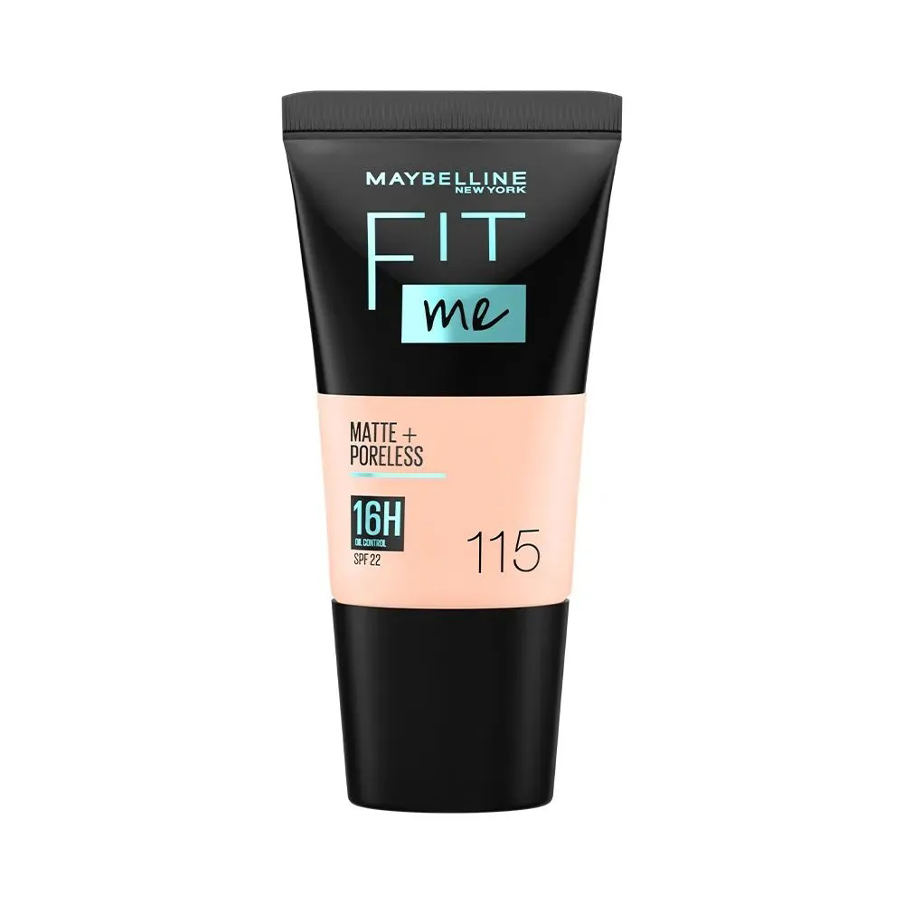 Maybelline New York Fit Me Matte+Poreless Liquid Foundation Tube - 115 ...