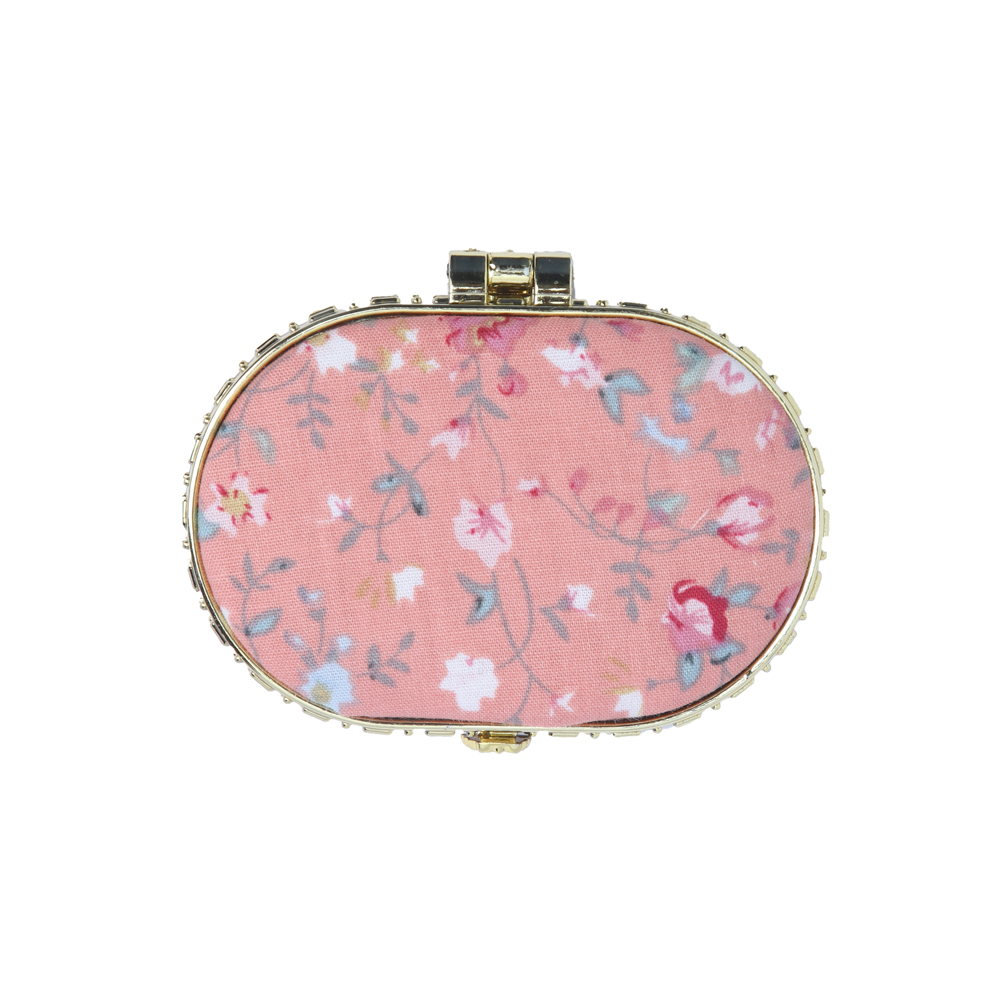 Parlour Mini Makeup Mirror-Oval-Pink