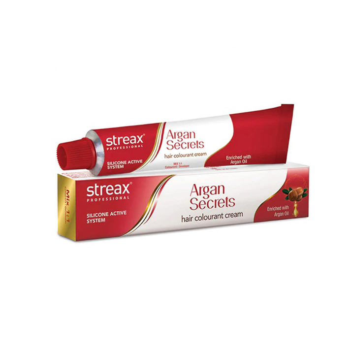 Streax Professional Argan Secrets Hair Colourant Cream - Dark Copper ...