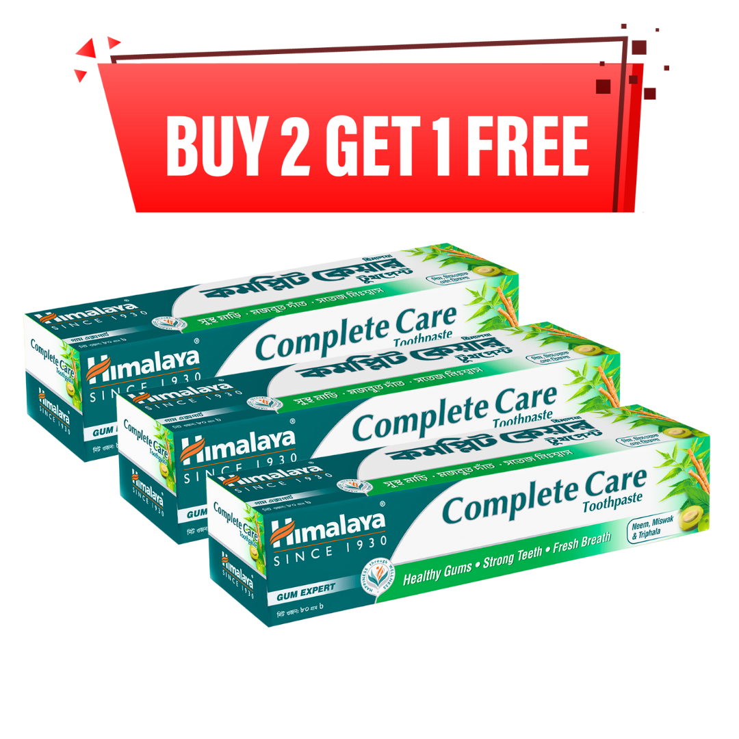 Buy 2 Himalaya Complete Care Toothpaste -80gm Get 1 Himalaya Complete ...