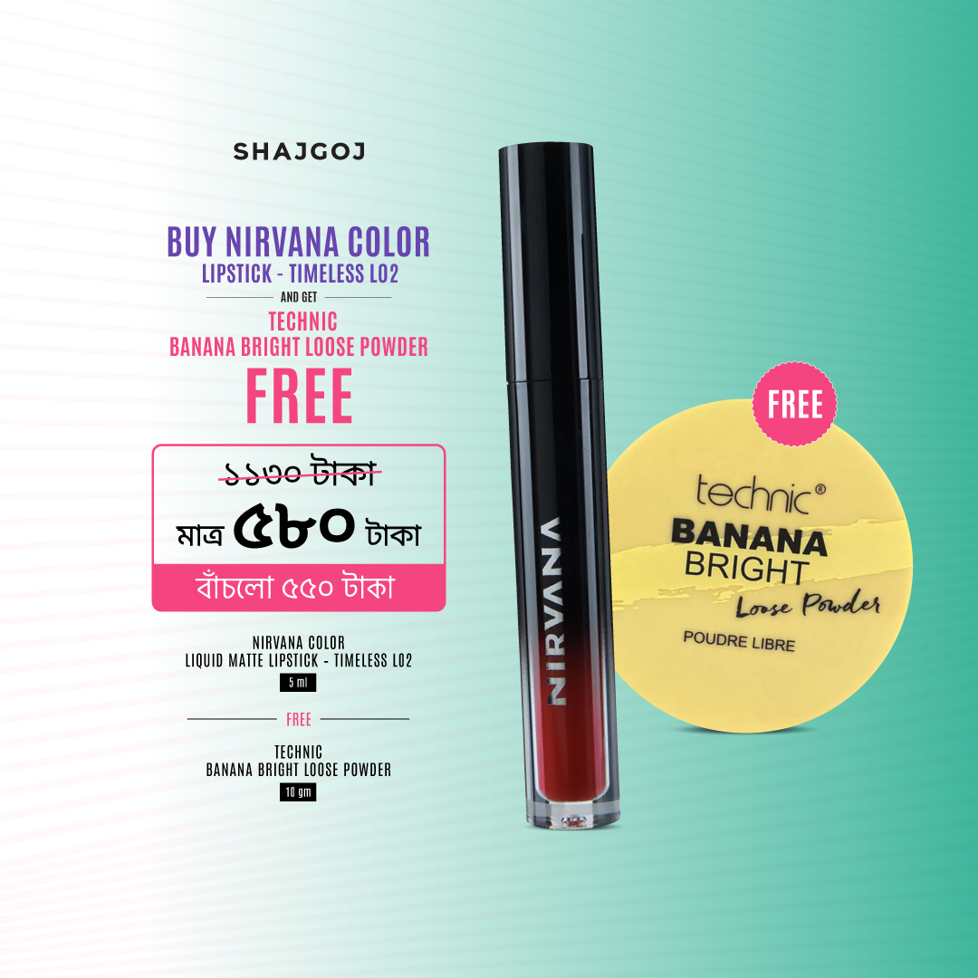 Buy Nirvana Color Lipstick - Timeless L02 and Get Technic Banana Bright ...
