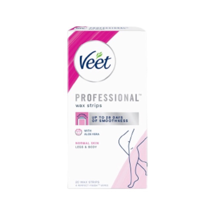 Veet Professional Wax Strips With Shea Butter For Normal Skin