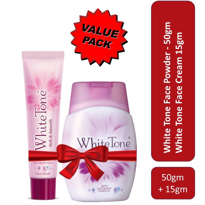 Value Pack White Tone Face Powder - 50gm + White Tone Face Cream 15gm