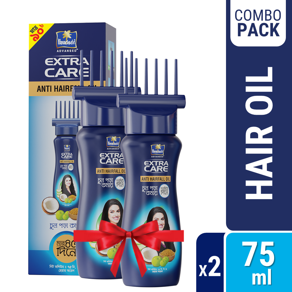 Parachute Hair Oil Anti Hairfall Oil Extra Care 75ml (Root Applier ...