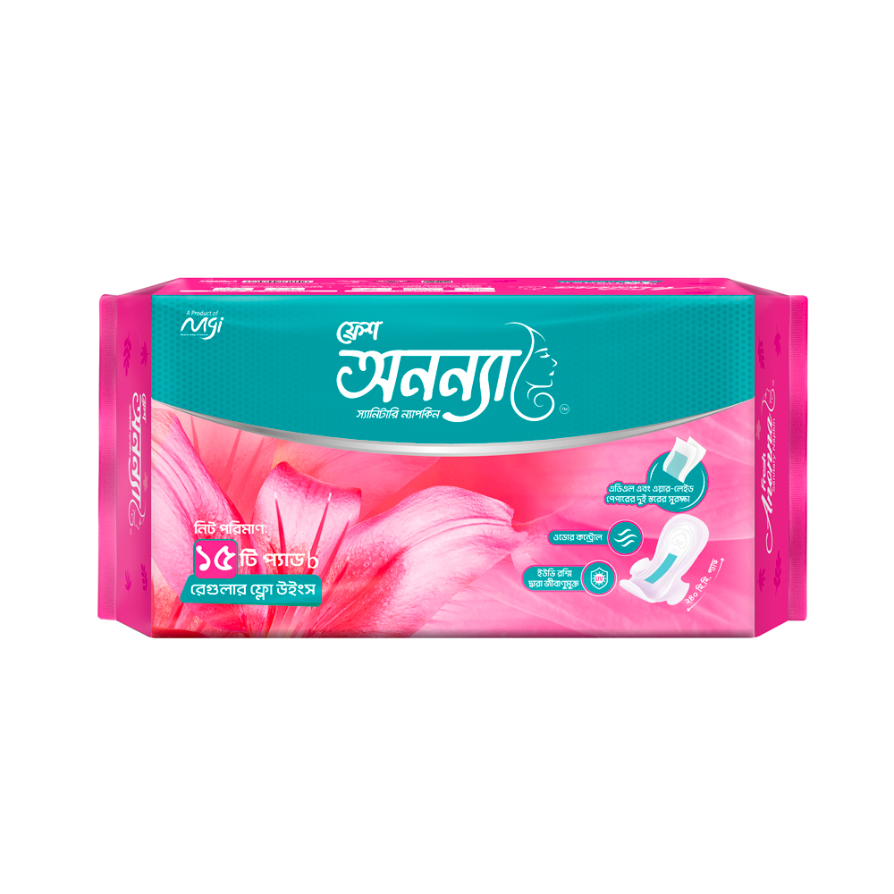 Fresh Anonna Sanitary Napkin Wings 240mm 15 Pcs Pack
