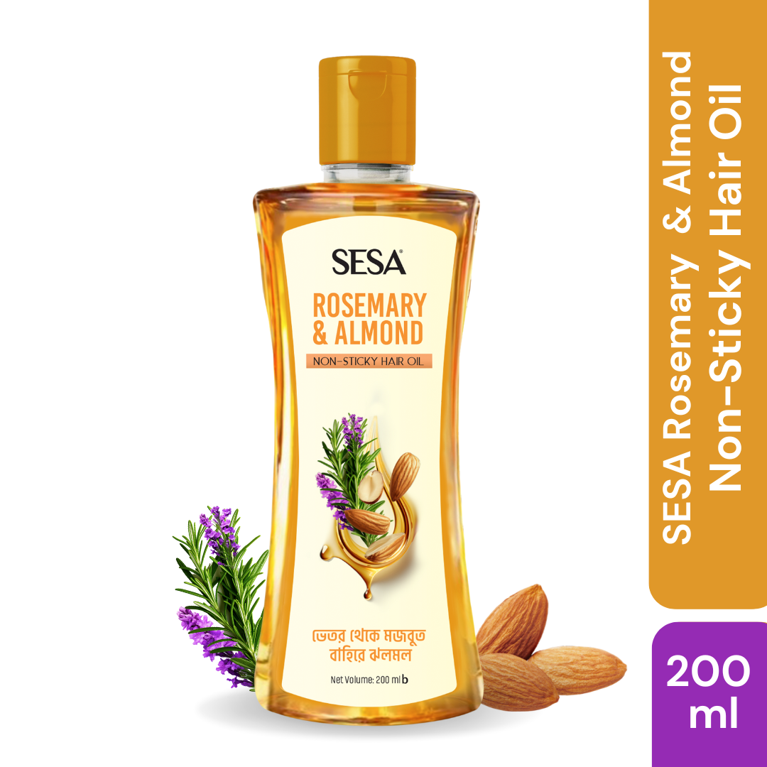 SESA Rosemary & Almond Non-Sticky Hair Oil 200ml