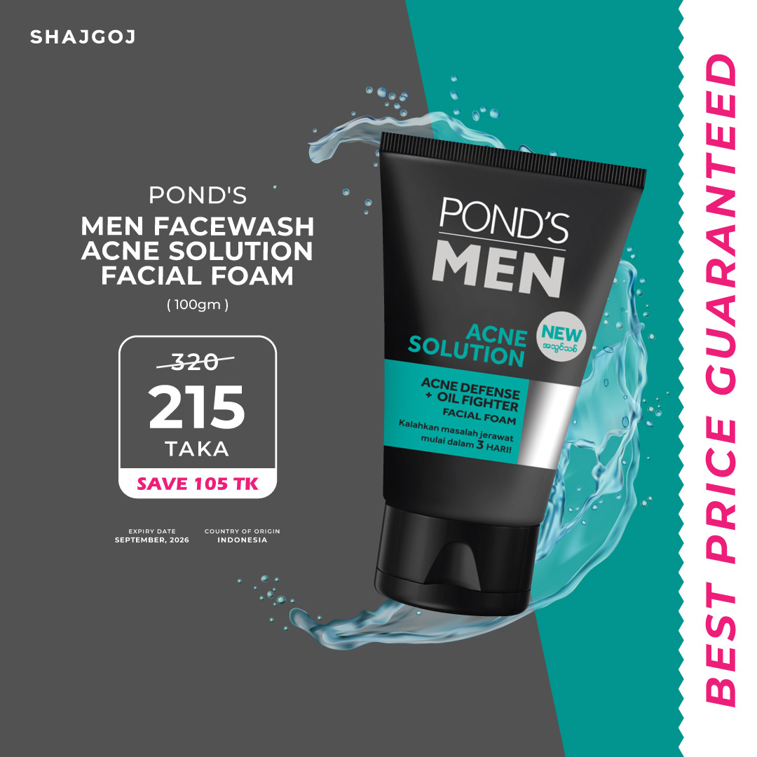 Pond's Men Facewash Acne Solution Facial Foam 100g
