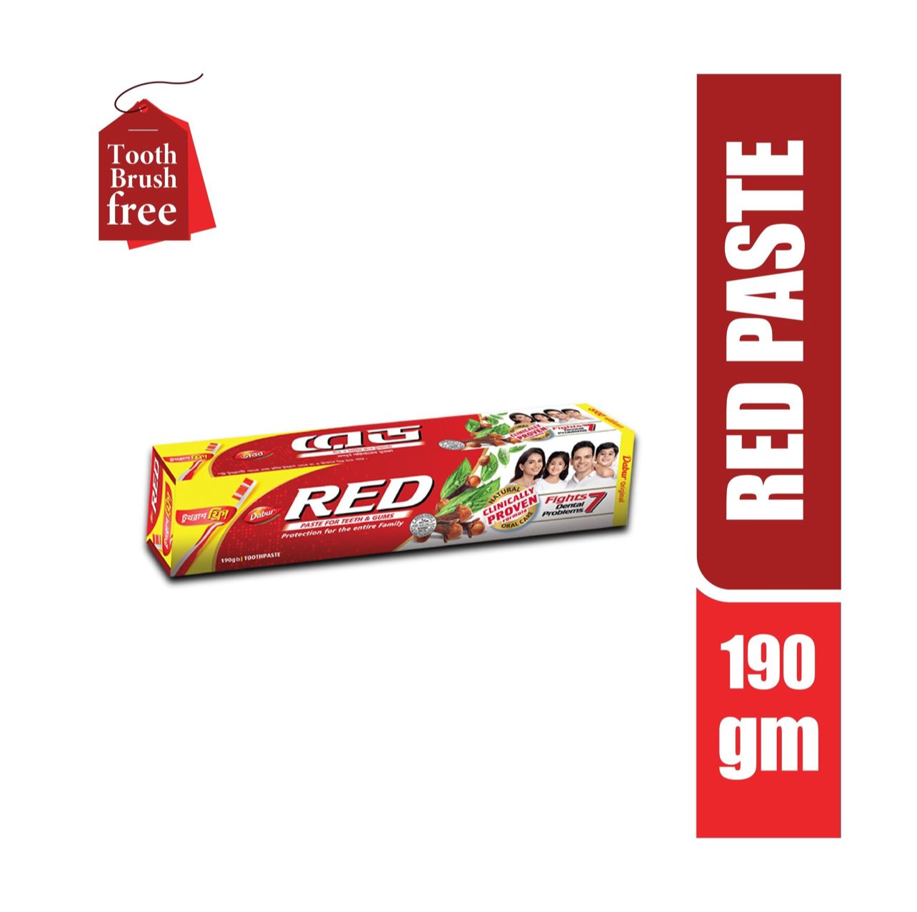 Buy Dabur Red ToothPaste 190gm Get Free Red Toothpaste 85gm