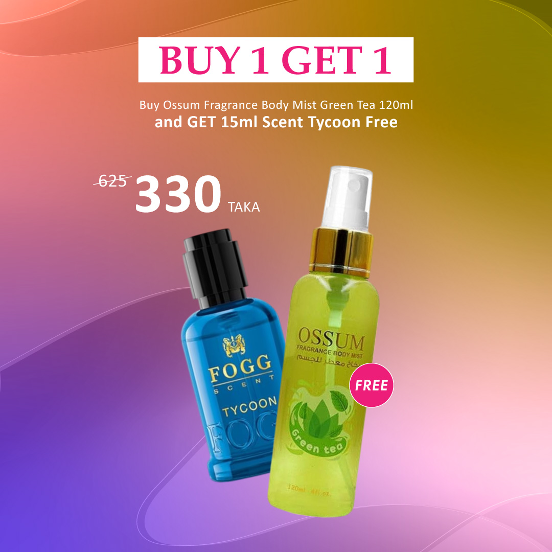 BUY Ossum Fragrance Body Mist Green Tea 120ml GET 15ml Scent Tycoon FREE