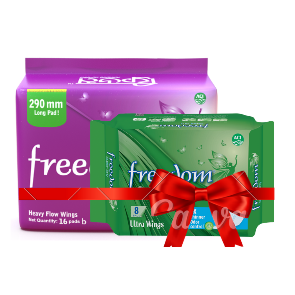 Freedom Heavy Flow 16 pads (Get Freedom Ultra 8 pads Free )
