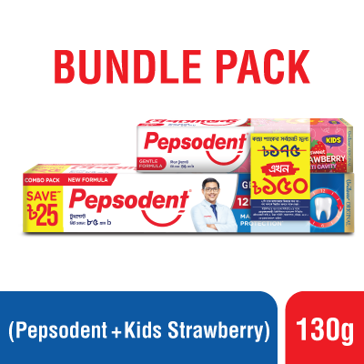 Pepsodent Toothpaste Germi-Check 85g with Kids Strawberry Toothpaste ...