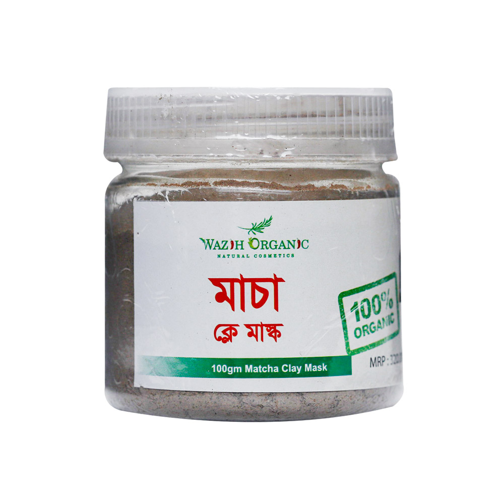 Wazih Organic Macha Clay Mask