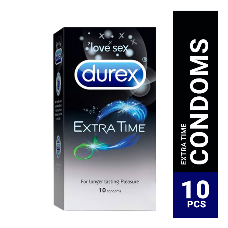 Durex Extra Time Longer Lasting Pleasure Condom - 10Pcs Pack
