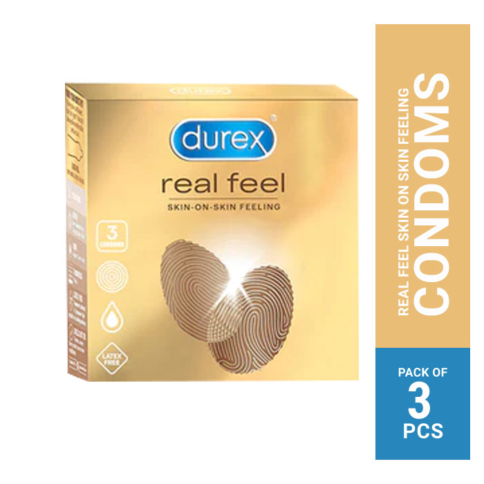 Durex Real Feel Skin on Skin Feeling Condom - 3Pcs Pack
