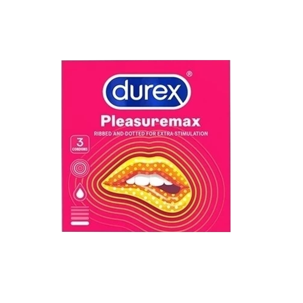 Durex Pleasuremax Ribbed & Dotted Extra Stimulation Condom - 3pcs Pack