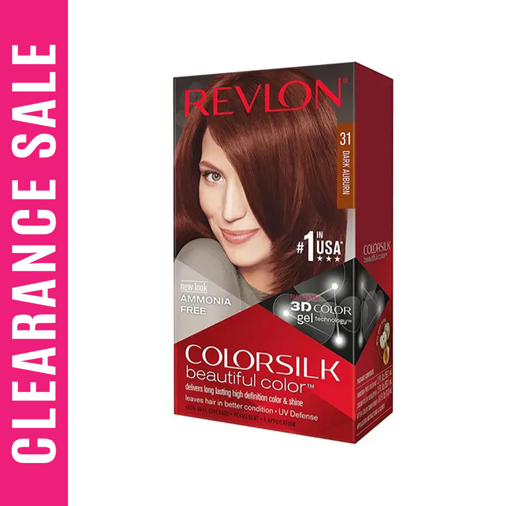 Revlon Color Silk Beautiful Hair Color 31 DARK AUBURN (Expiry Date - 31 ...