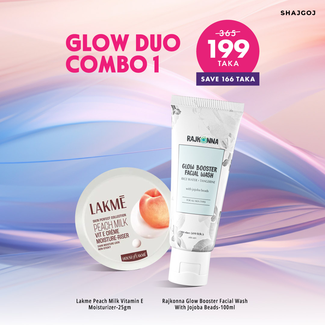Glow Duo Combo 01 (Rajkonna Glow Booster Face Wash + Lakme Peach ...