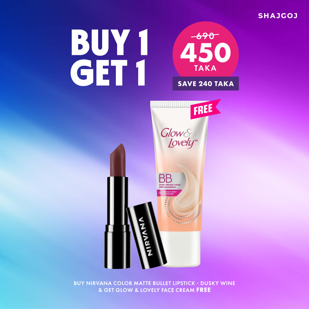 Buy Nirvana Color Matte Bullet Lipstick - Dusky Wine and Get Glow ...