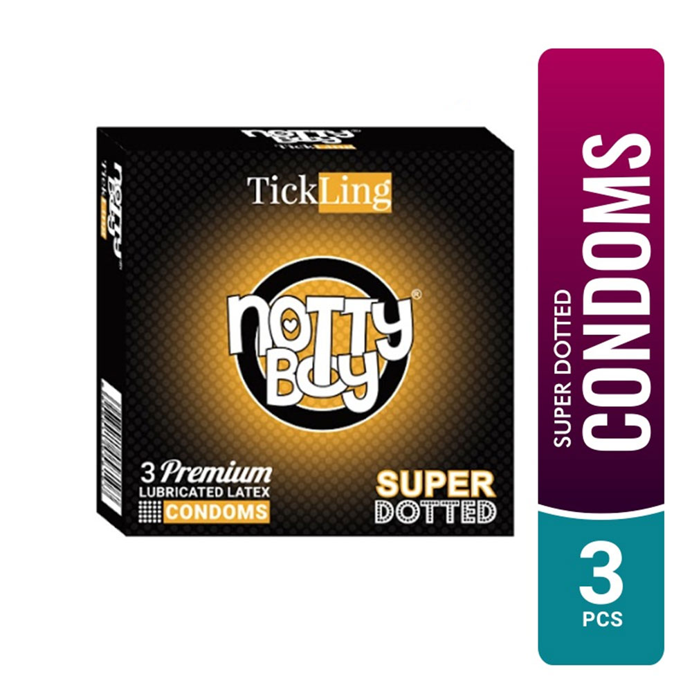 NottyBoy TickLing Super Dotted Condom - 3Pcs Pack