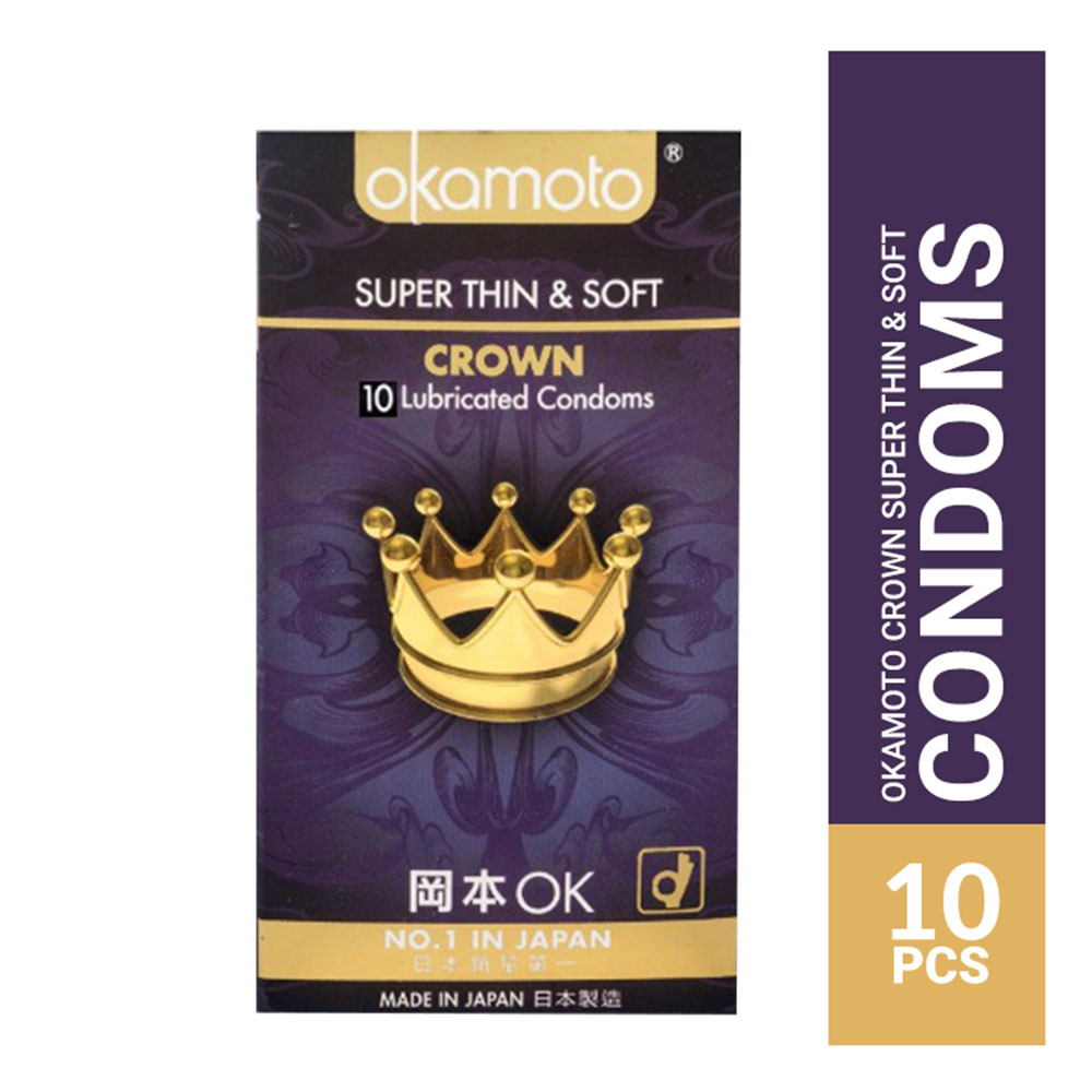 Okamoto Crown Super Ultra Thin & Soft Condom - 10Pcs Pack