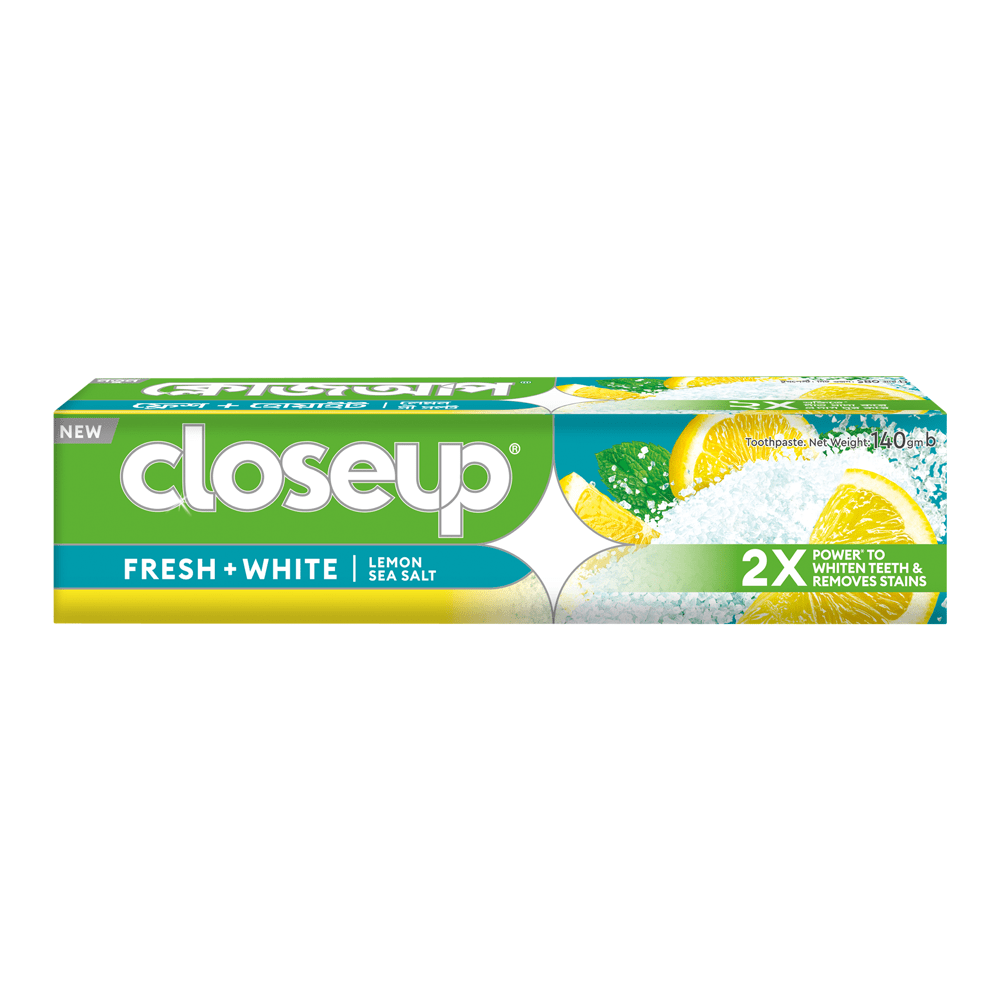 Closeup Toothpaste Lemon Sea Salt 140g