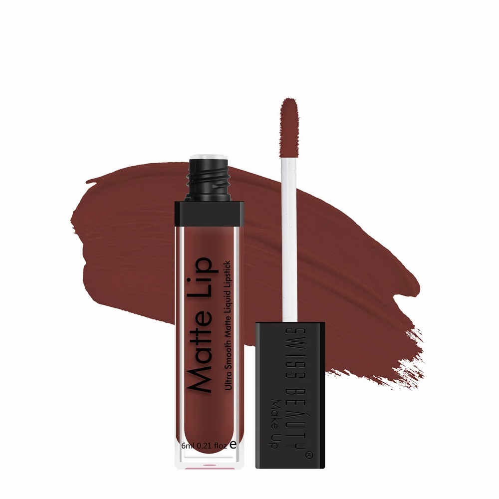 Swiss Beauty Ultra Smooth Matte Liquid Lipstick - Deep Maroon 19