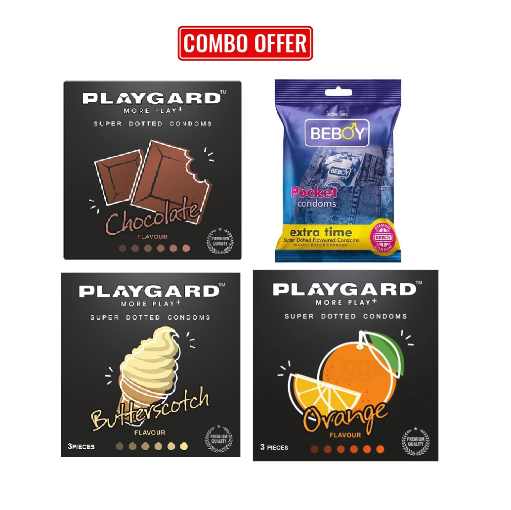 Playgard (Climax Combo Pack) Orange , Chocolate, Butterscotch, Beboy ...