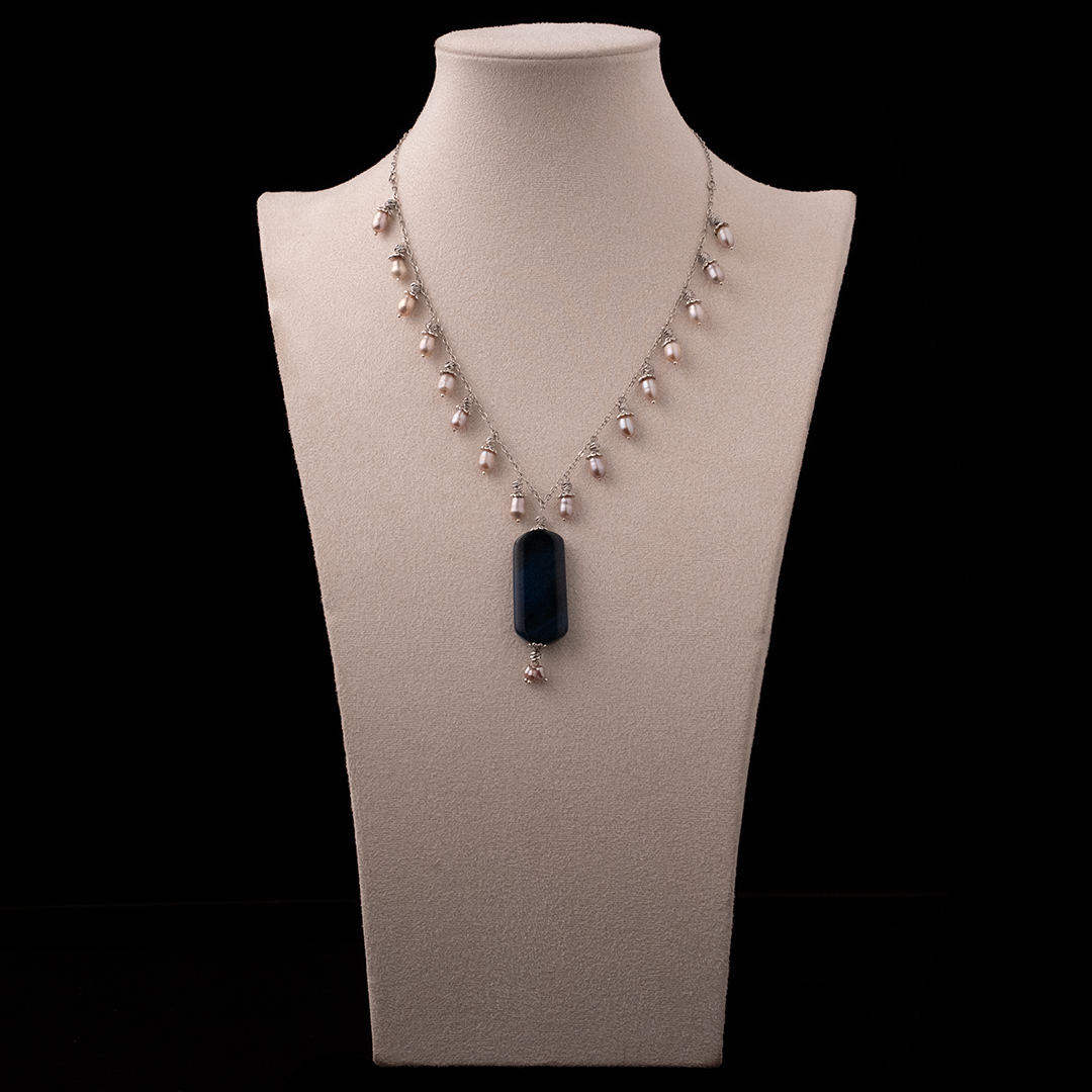 Royal Blue Stone Necklace