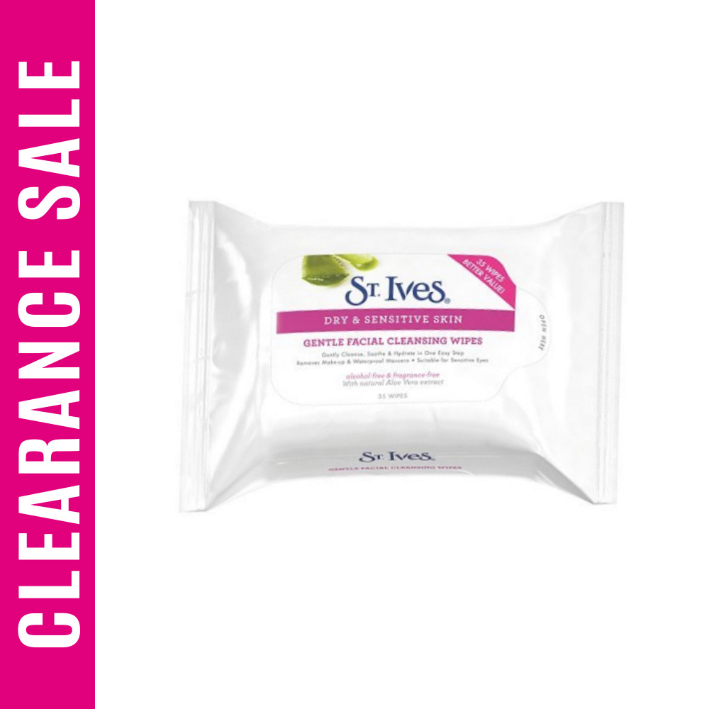 St. Ives Gentle Face Cleansing Wipes (Expiry Date 30/09/2025)