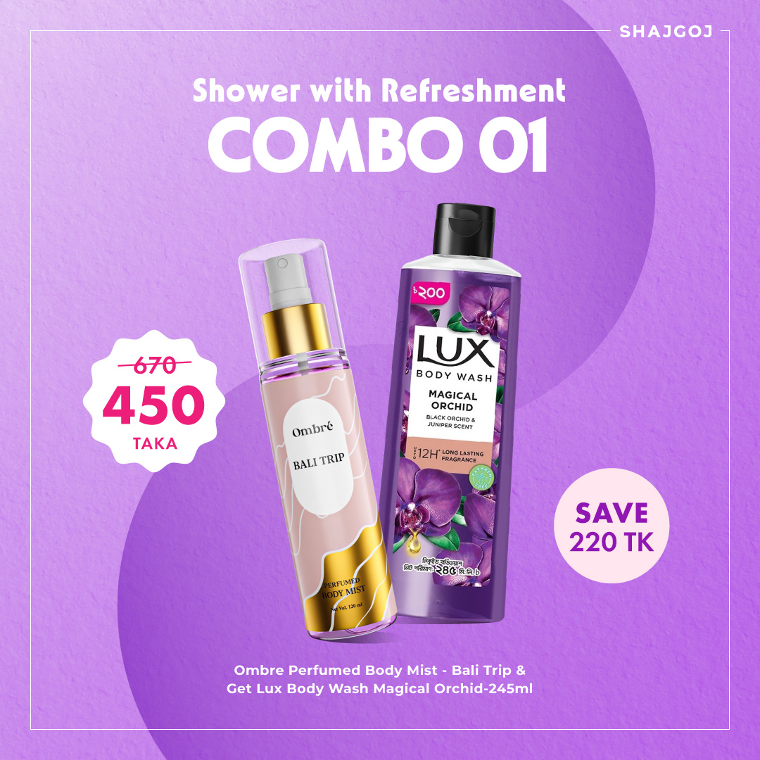 Shower with Refreshment Combo 01 (Ombre Perfumed Body Mist - Bali Trip ...