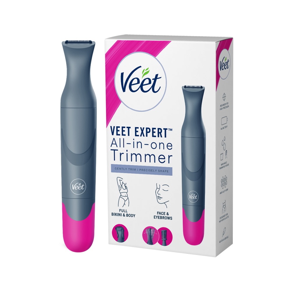 Veet Expert All-in-One Women's Trimmer Full Body, Bikini, Face ...