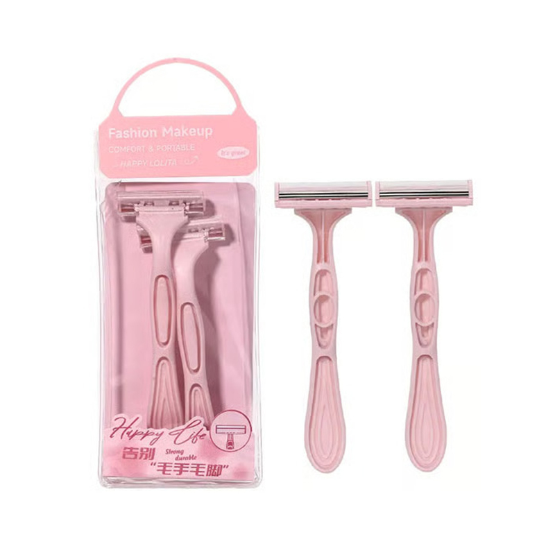 LMLTOP Fashion Makeup Comfort & Portable Razor 2pc - Pink