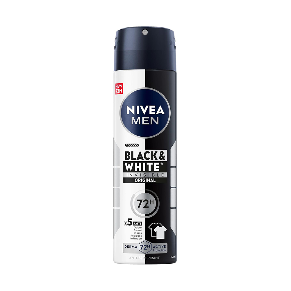 NIVEA MEN Body Spray Black & White Invisible 150ml
