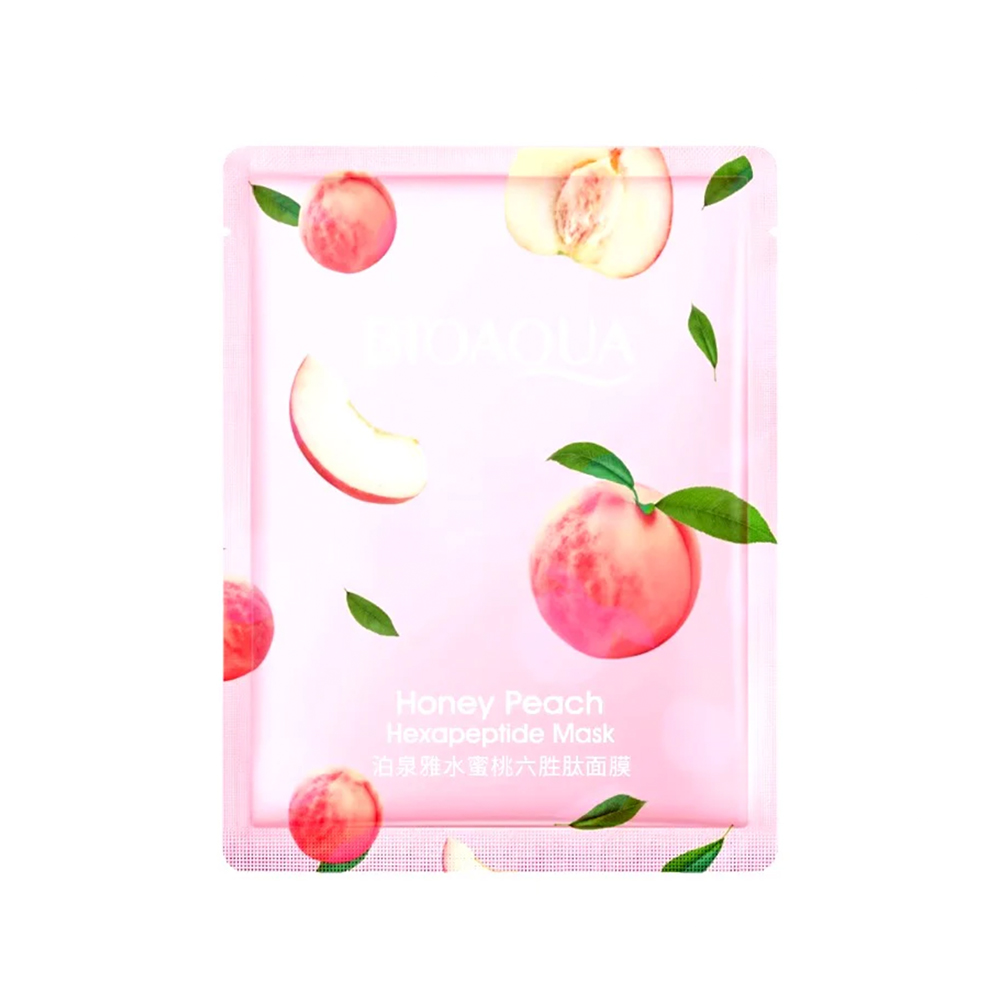 BIOAOUA Peach Facial Mask Moisturizer Face Sheet Mask