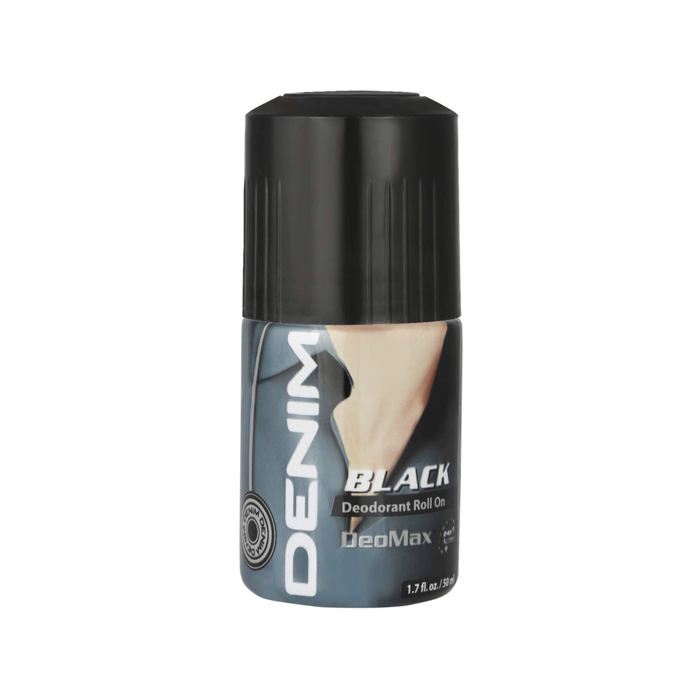 Denim DeoMax Deodorant Roll On For Men - Black