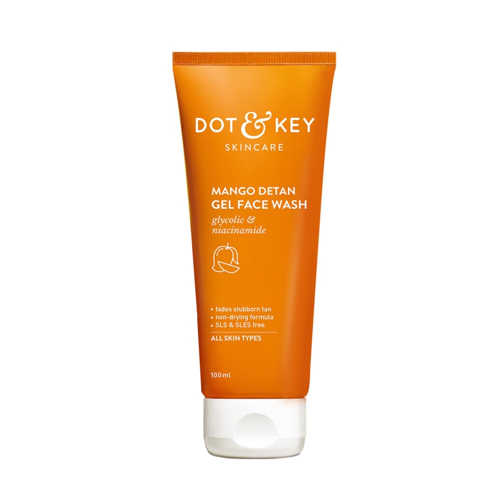 Dot and Key Mango Detan Gel Facewash with Glycolic and Niacinamide for ...
